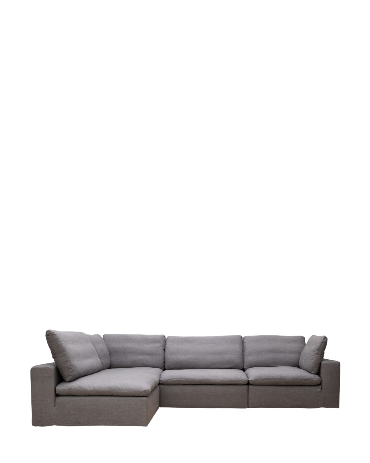 Traven 4pc Sectional Stone – The Salt + Light Home
